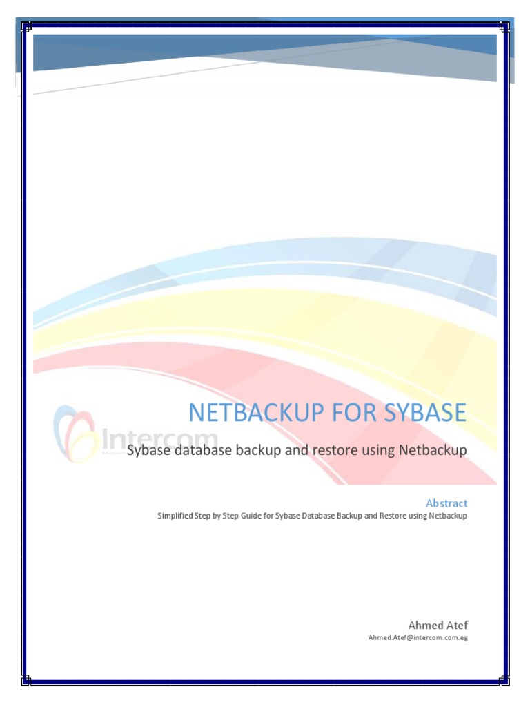 Netbackup For Sybase | PDF | Databases | Backup