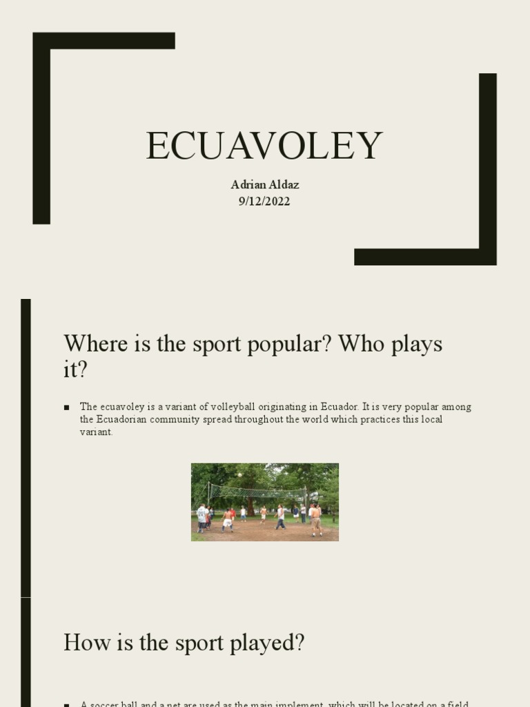 Ecuavoley Adrian Aldaz | PDF