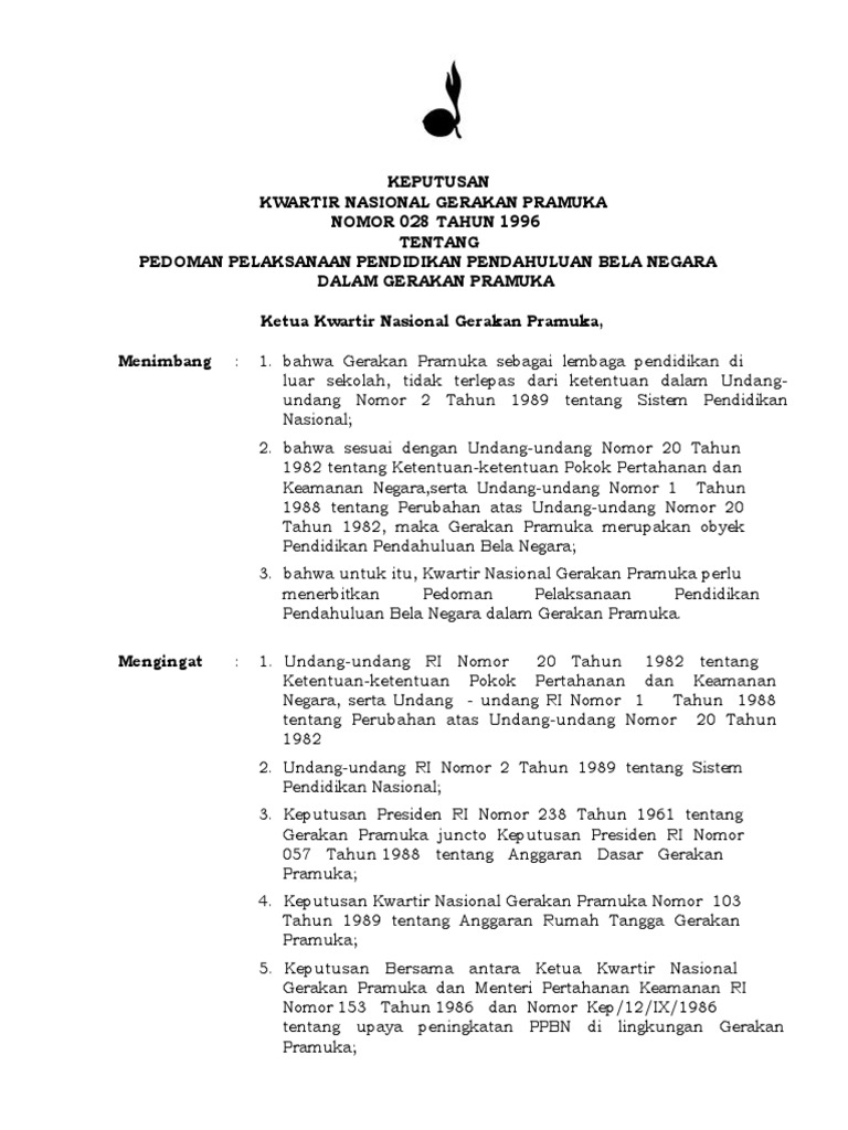 Salinan SK 028 1996 Pedoman PPBN | PDF