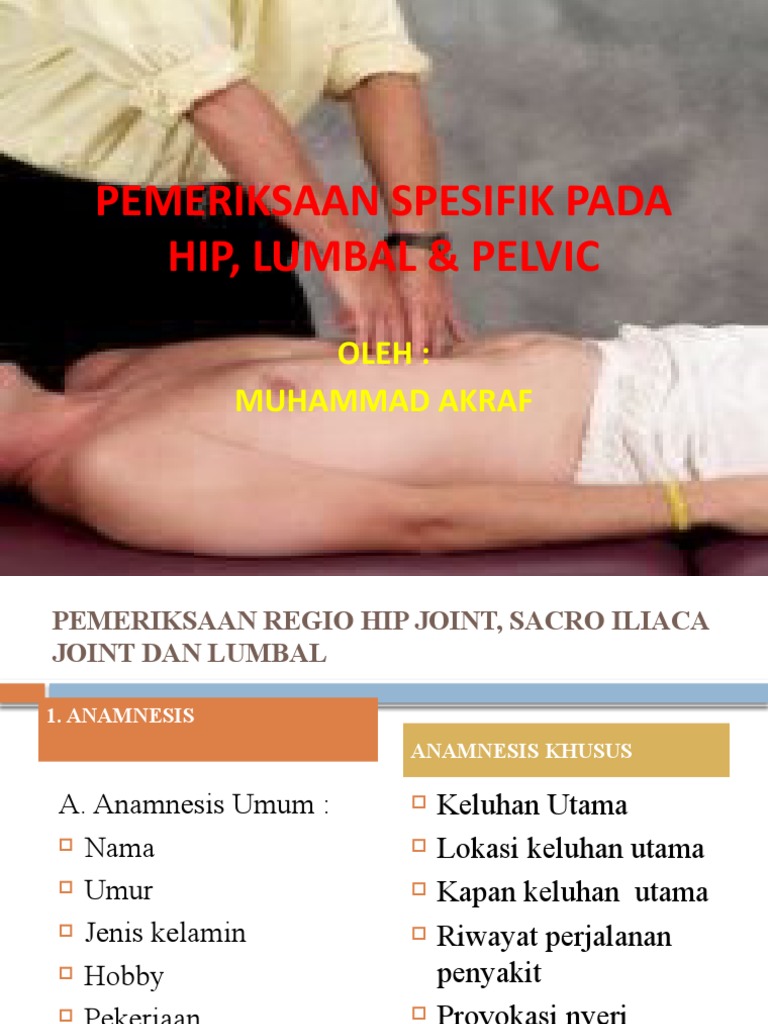 Pemeriksaan Hip, Lumbal, Pelvic | PDF