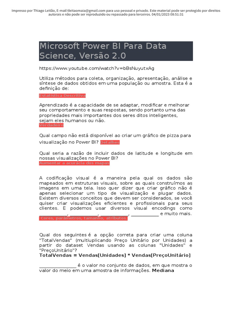 Data Studio | PDF | Aprendizado de máquina | Dados