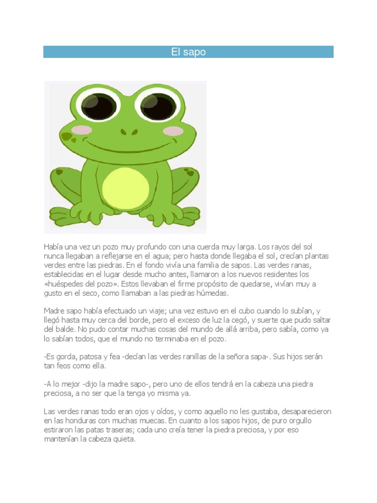 El Sapo Pdf