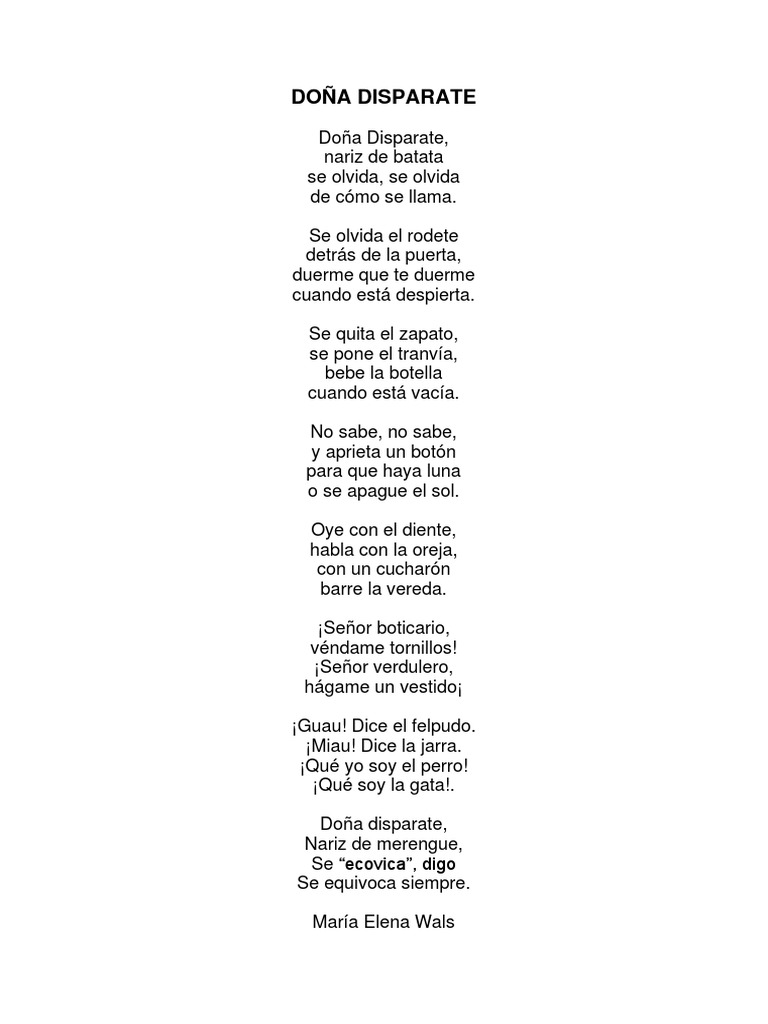 Doña Disparate | PDF