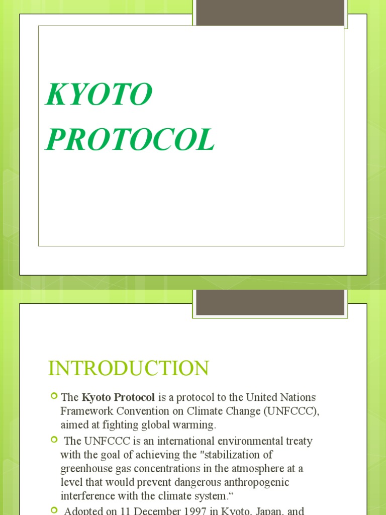 Kyoto Protocol | PDF | Kyoto Protocol | United Nations Framework ...
