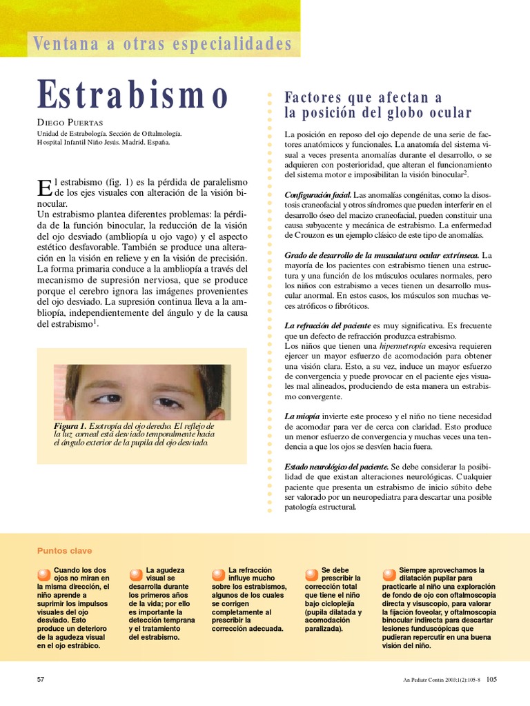 Clasificación y causas del estrabismo | PDF | Ojo humano | Enfermedades ...