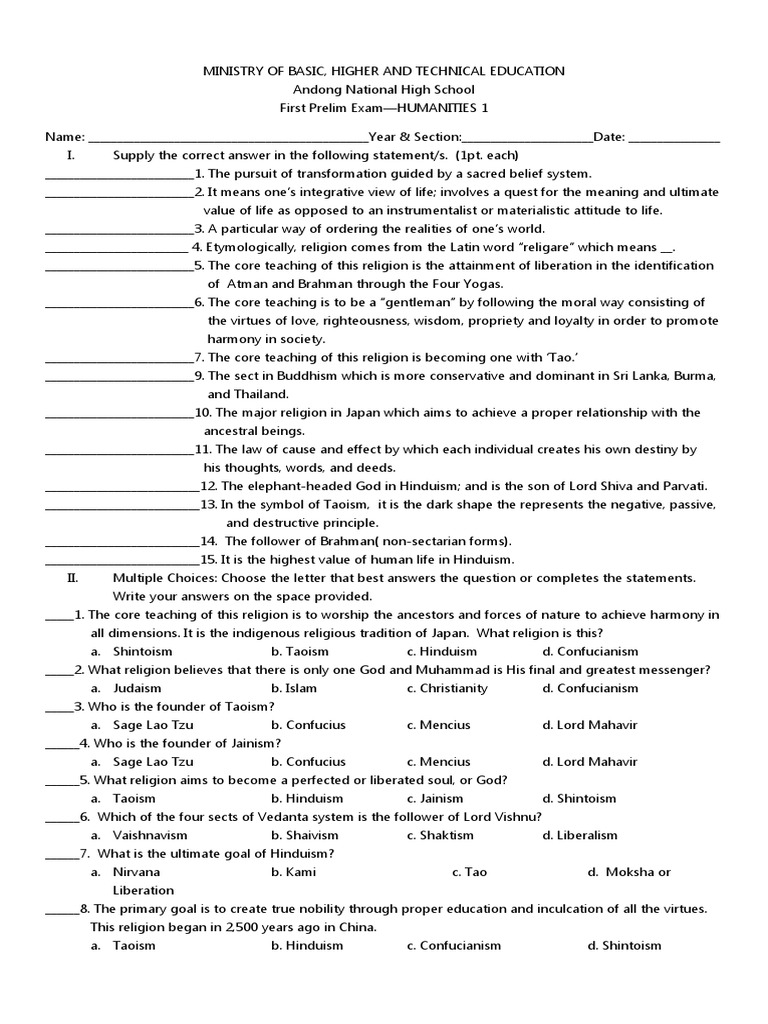 Belief System or Worldview | PDF | Moksha | Yoga