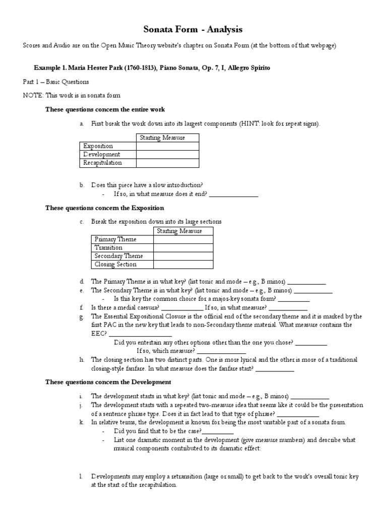 Analyzing Classical Sonata Structure | PDF