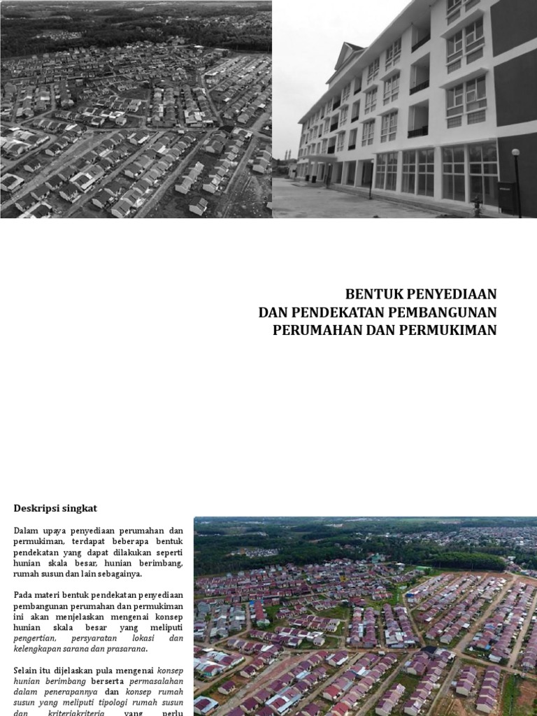 M3 Bentuk Penyediaan Perumahan Permukiman | PDF