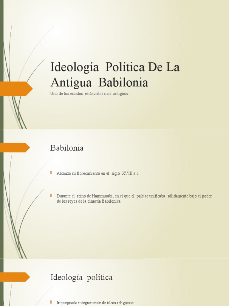Ideología Política de La Antigua Babilonia | PDF