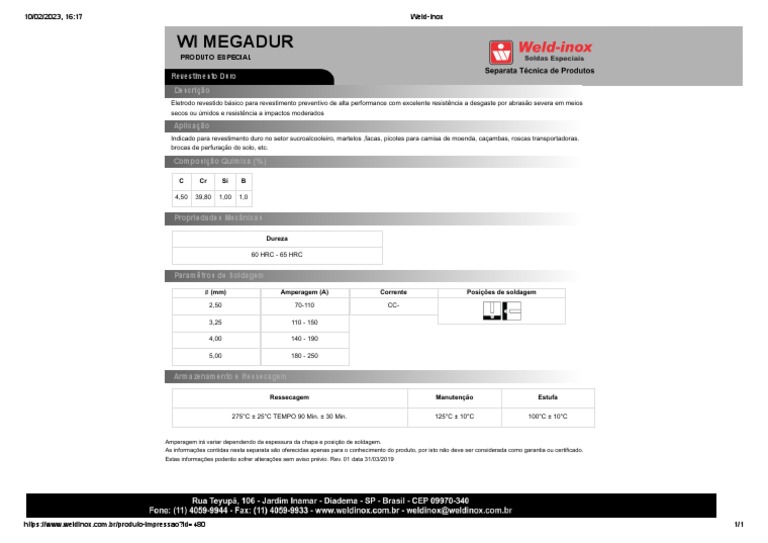 Weld-Inox 3 | PDF | Ciências Físicas | Materiais
