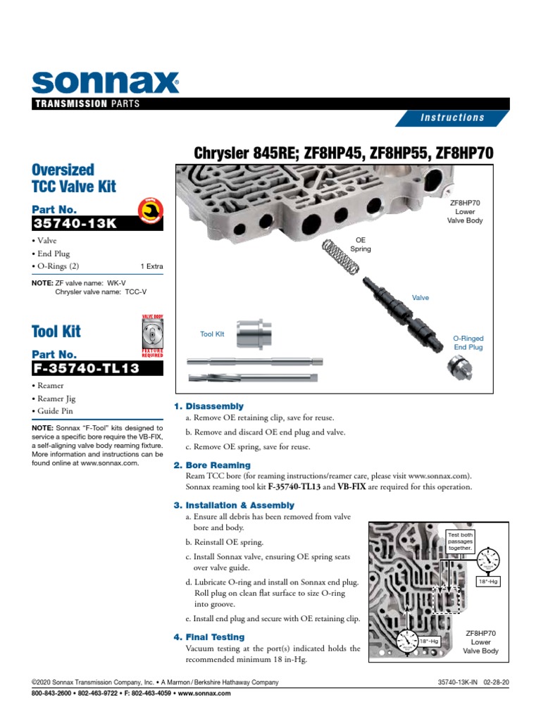 Oversized Kit Valvula Lock Up Amarok | PDF | Industrial Processes | Tools