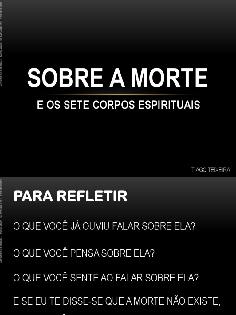Os Sete Corpos PDF | PDF | Esoterismo | Espiritualidade