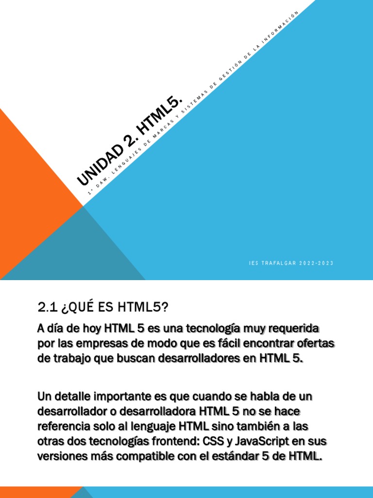 TEMA 2 html5 | PDF | HTML | HTML5