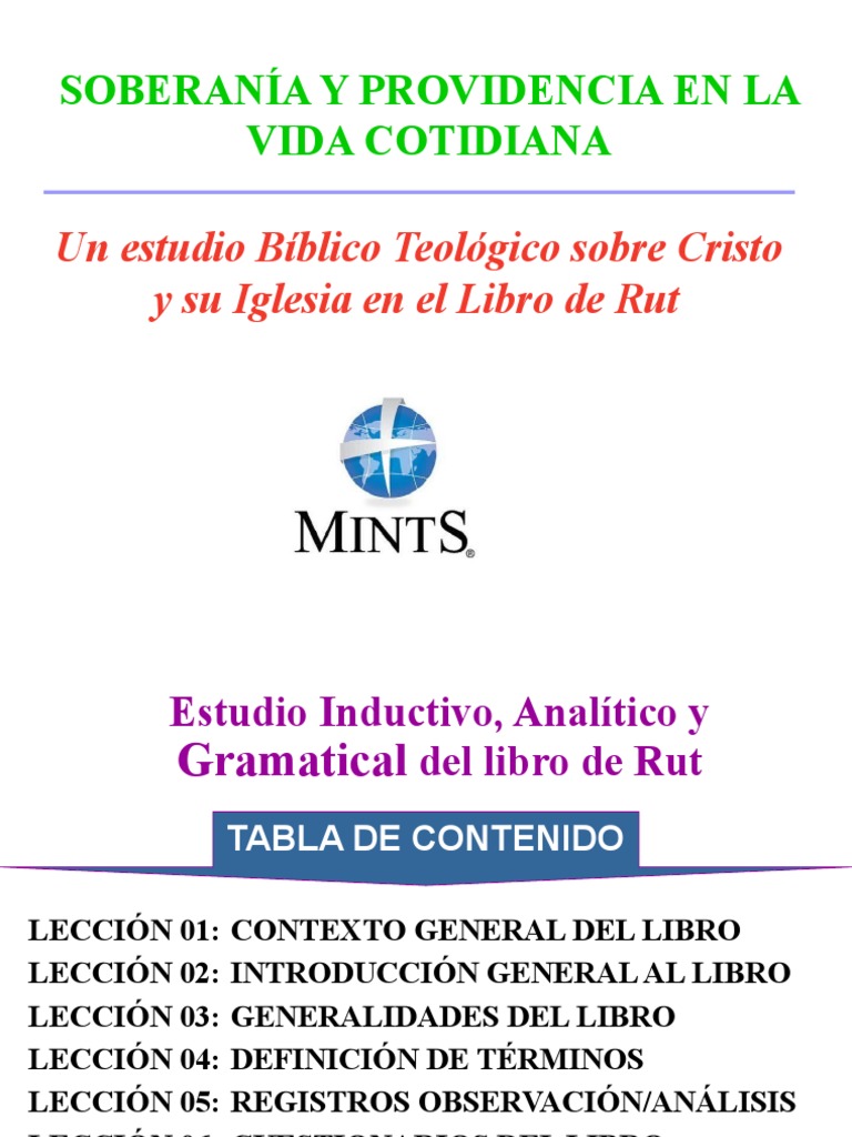 Estudio Teológico del Libro de Rut | PDF | Noemí (figura bíblica ...