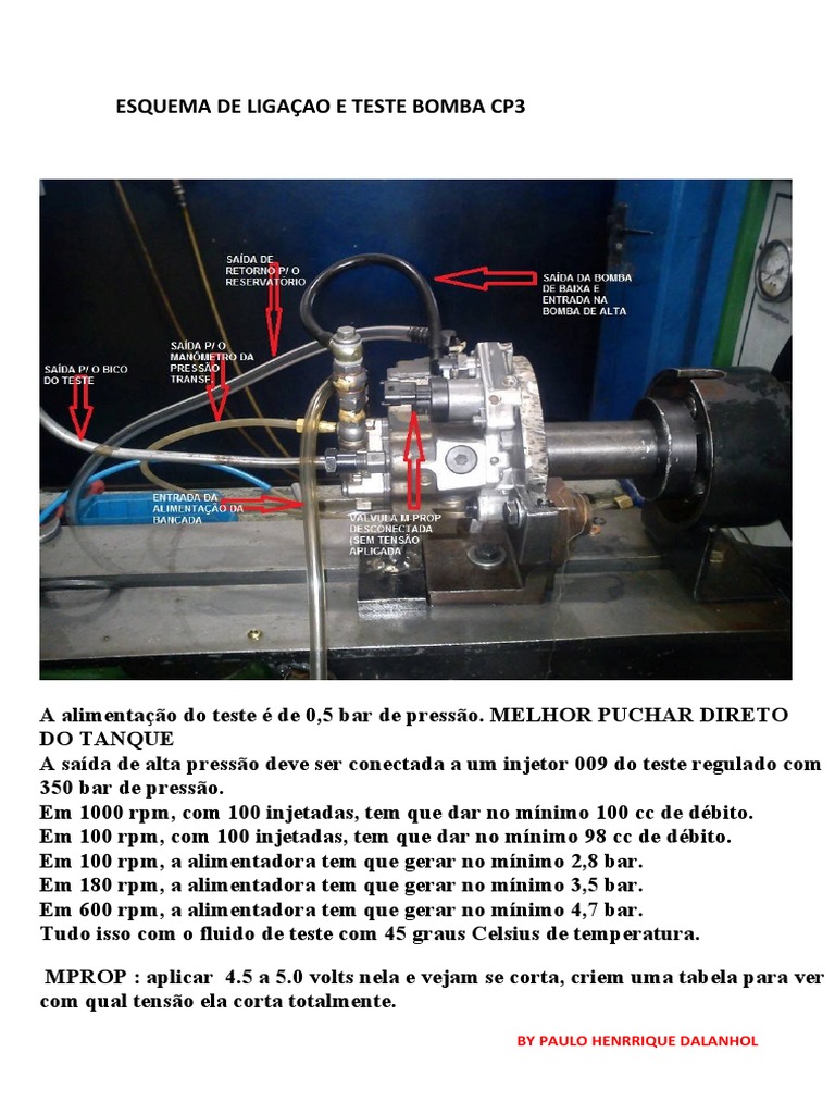 Teste Bomba CP3 - Sem Aparelhos | PDF