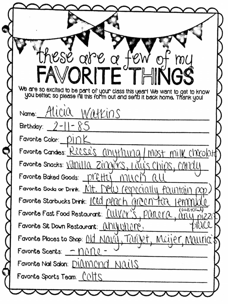 My Favorite List | PDF