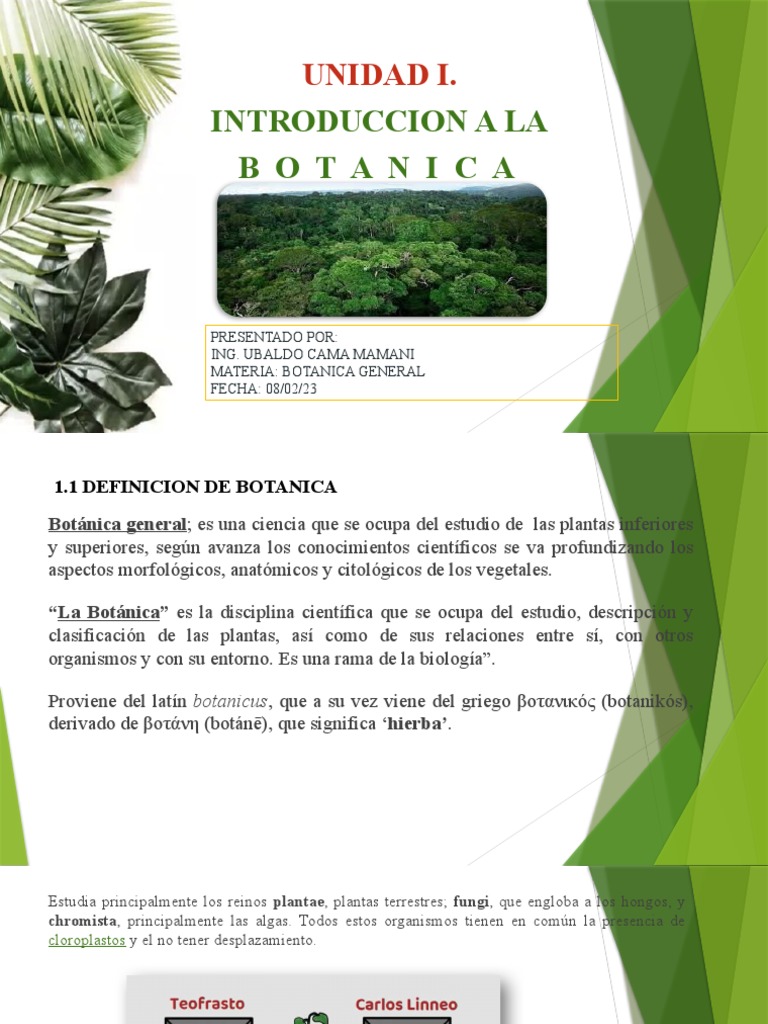 Introducción a la Botánica General | PDF
