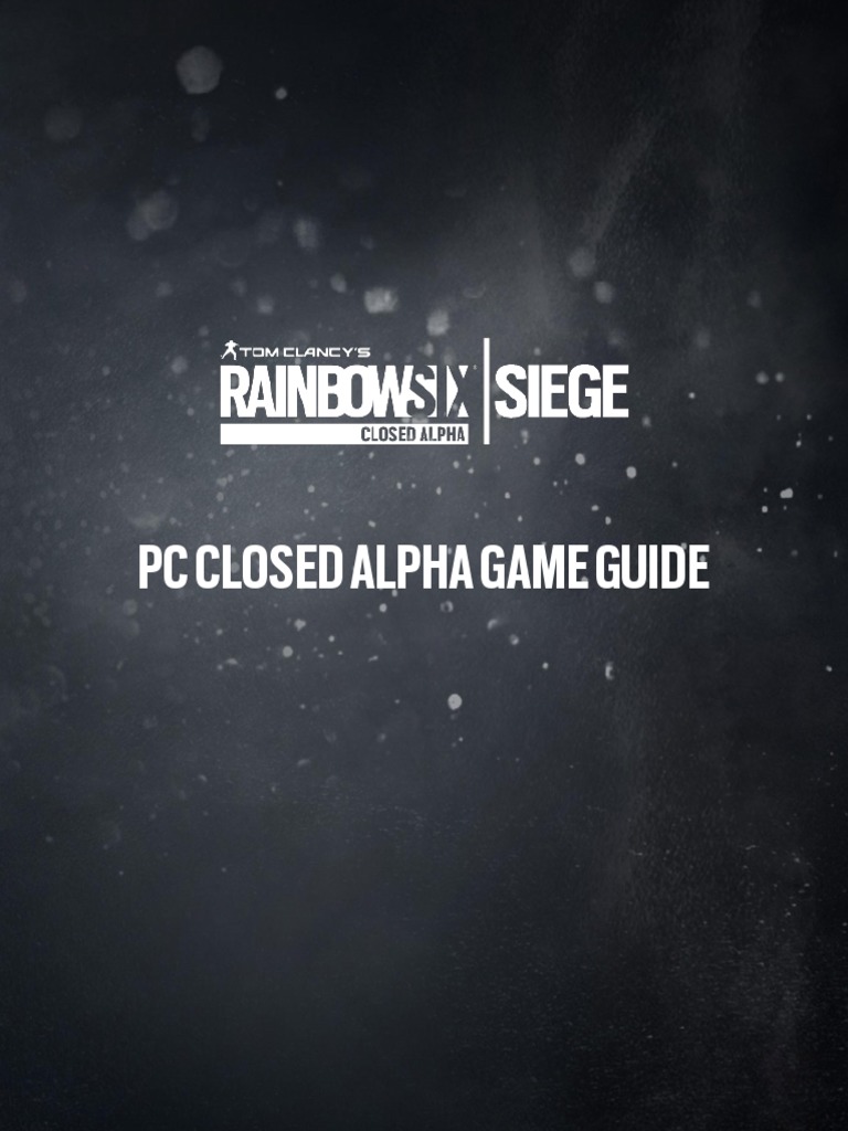 Tom Clancy Rainbow Six Seige Game Guide Manual Optimized | PDF
