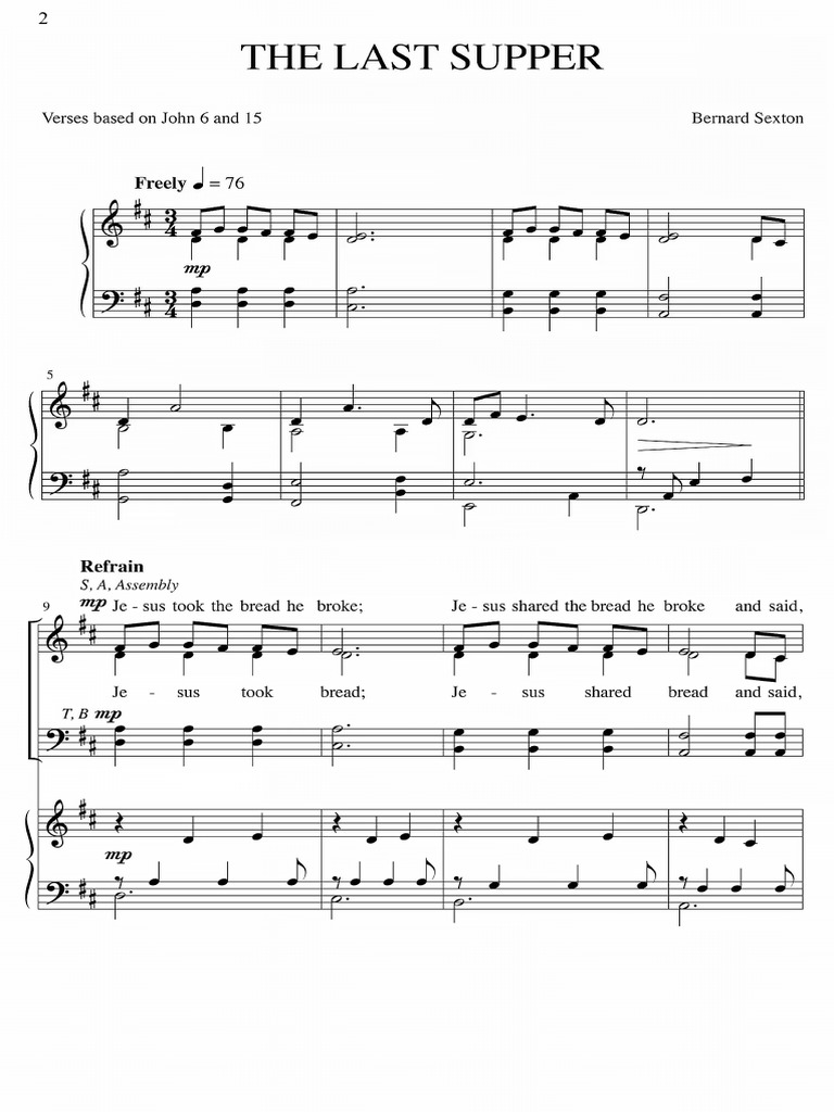 The Last Supper - Sexton | PDF