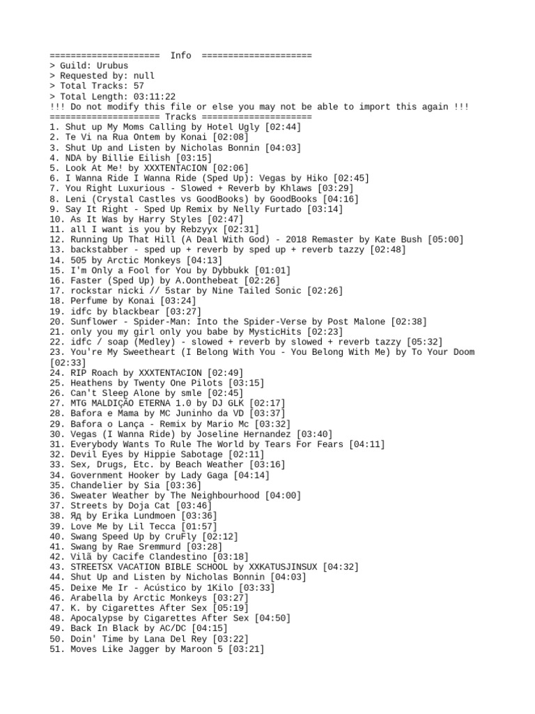 Chip Exported Full Queue | PDF | Musicians