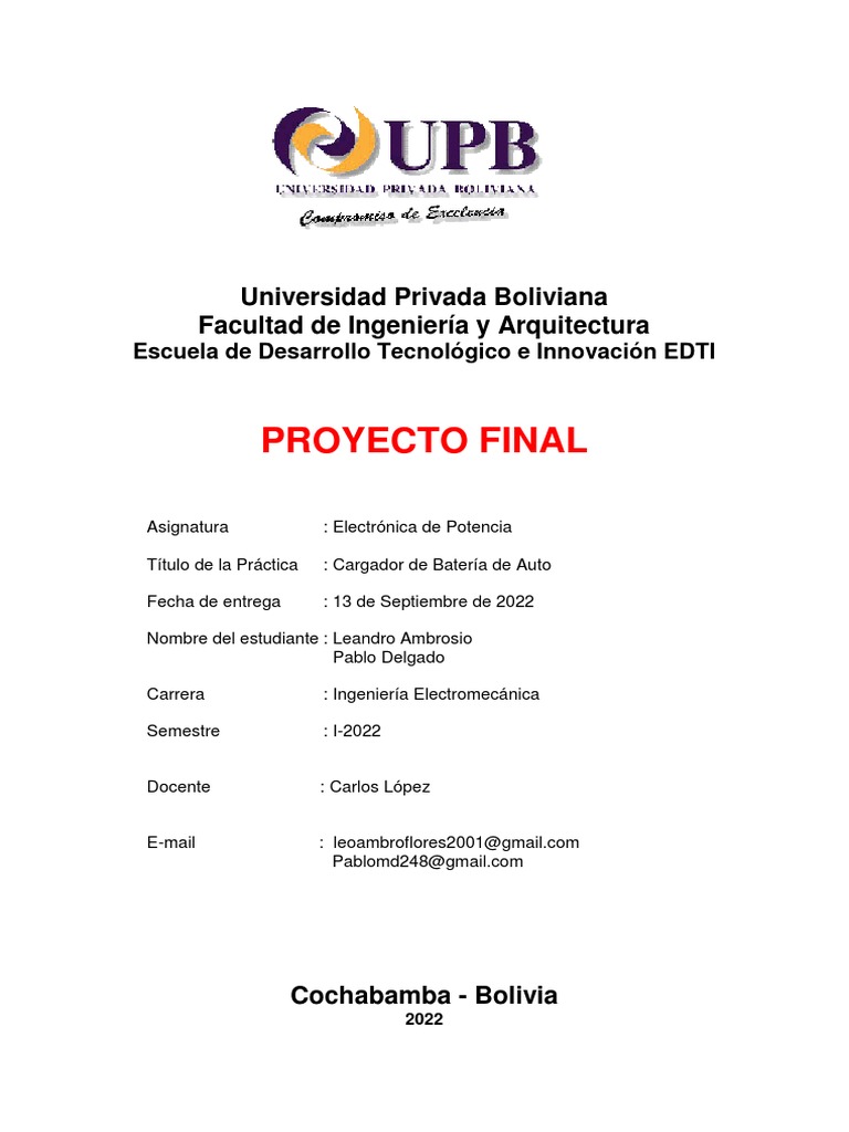 ProyectoFinal AmbrosioDelgado FINAL | PDF | Electrónica | Corriente eléctrica