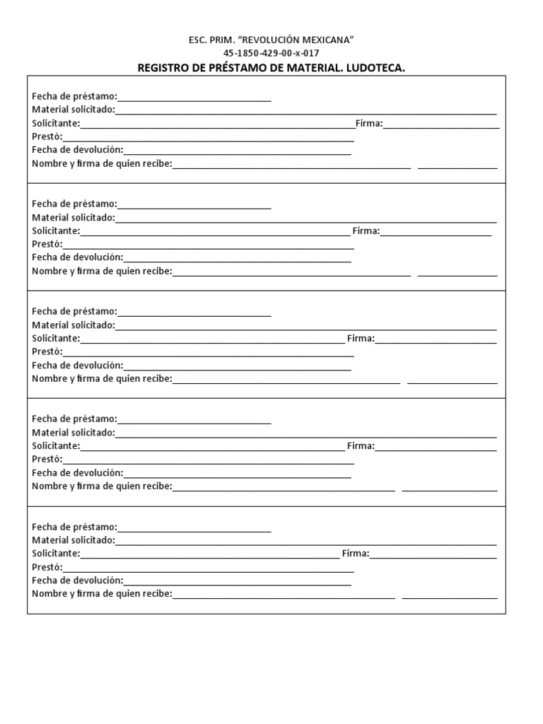 Formato De Recibo De Prestamo De Material Creditodieb Vrogue Co/recibo De Prestamo
