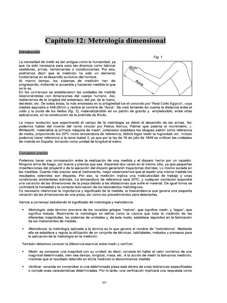 Tema 12 Metrologia Dimensional - Unlocked | PDF