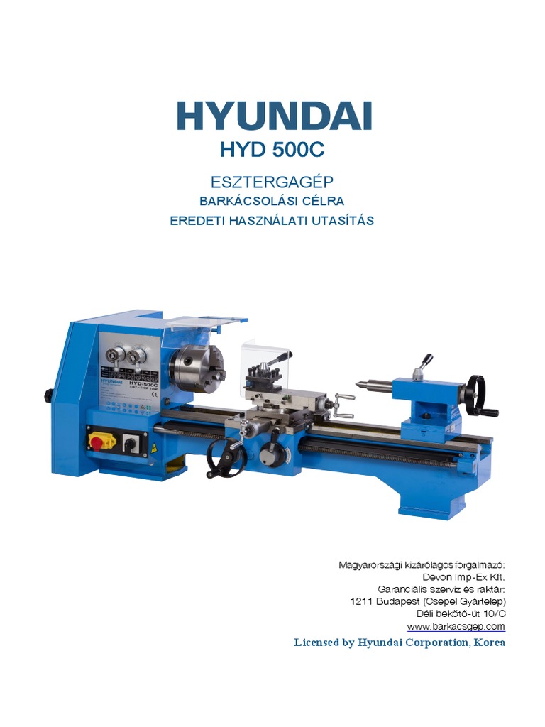 Web HYD 500C Esztergagep | PDF
