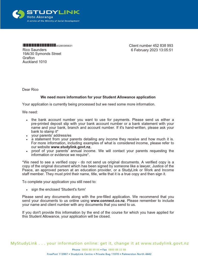 Studylink Docs | PDF