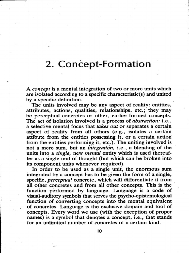 Concept Formation | PDF