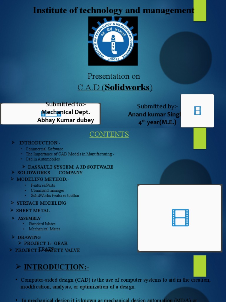 Mini Project Presentation Pdf Computer Aided Design