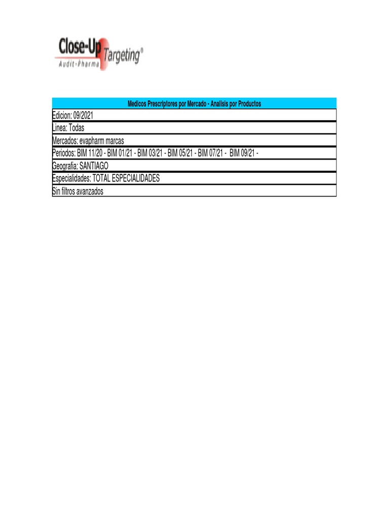 Medicos Presc. EVA STGO | PDF