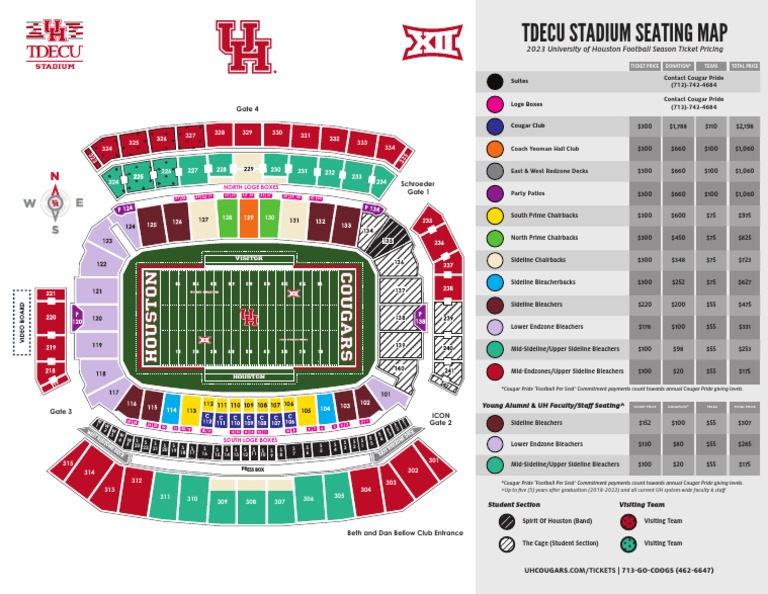 FB23 TDECU Stadium Pricing Map | PDF