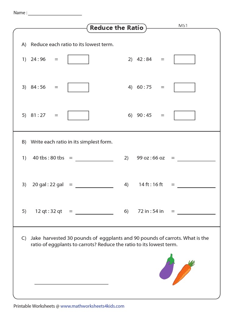 Simplifying Ratios Activty | PDF | Metrology | Quantity