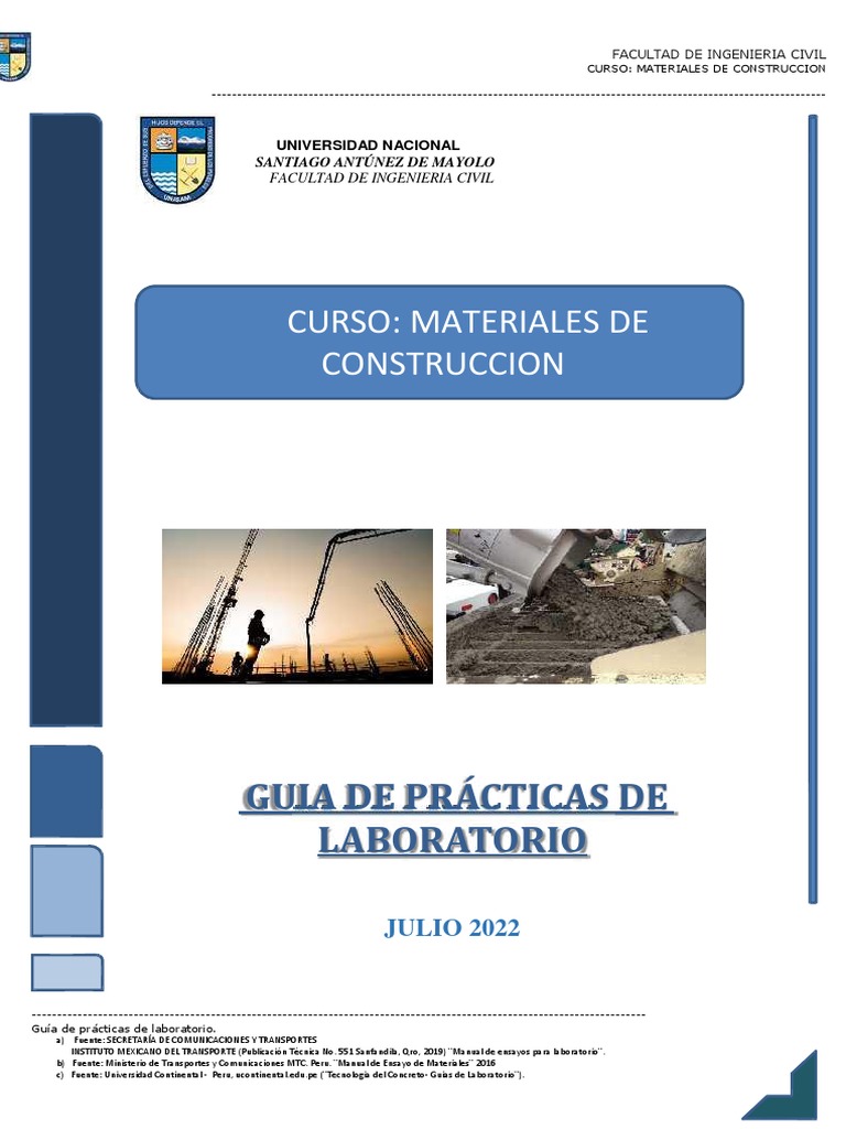 Guia de Practica de Laboratorio 03 % Absorcion | PDF | Agua | Laboratorios