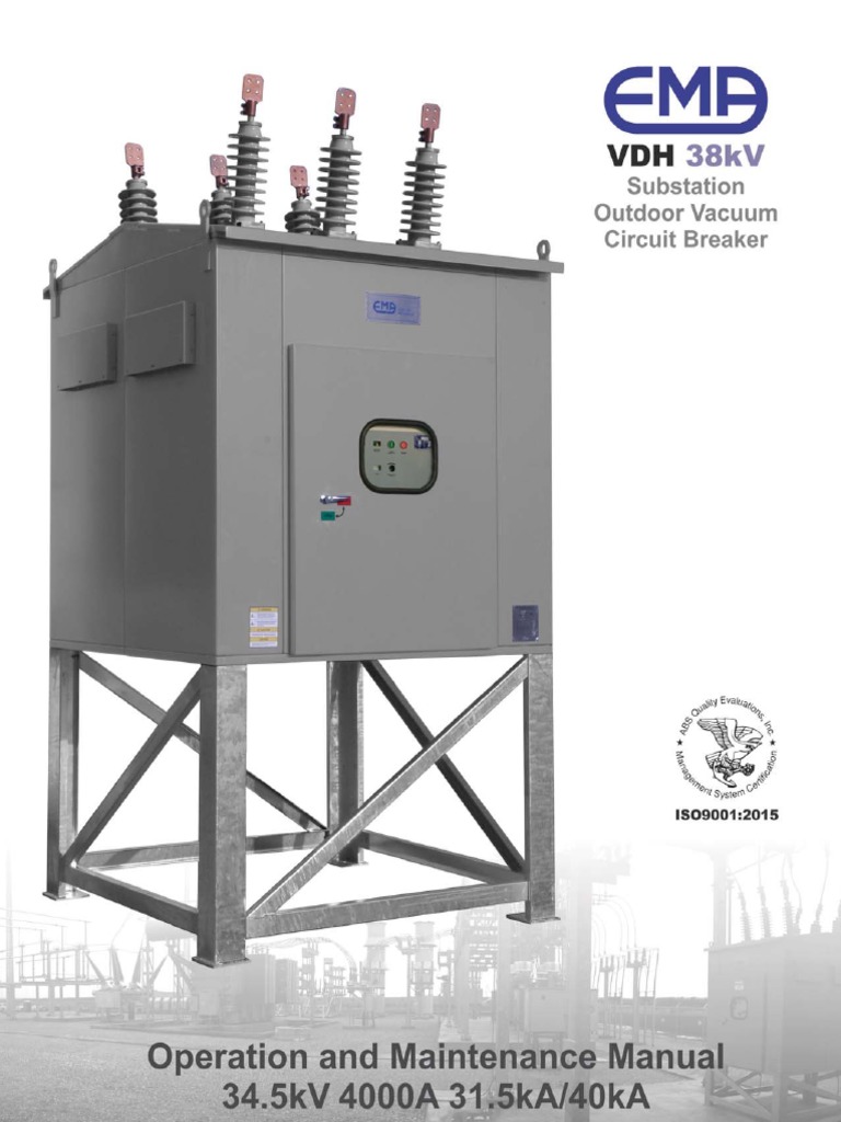 Manual Interruptor MV 4000amp | PDF | Electrical Substation | Electrical Wiring