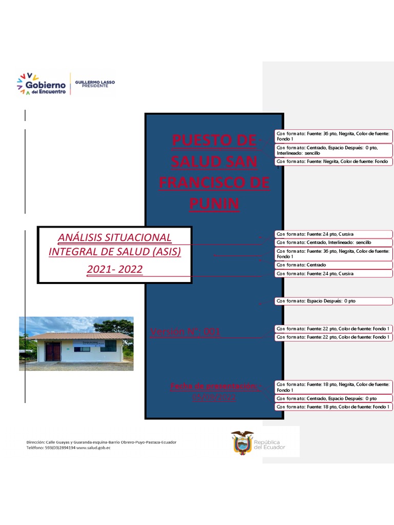 Asis Final Ps San Francisco de Punin | PDF | Agua | Precipitación