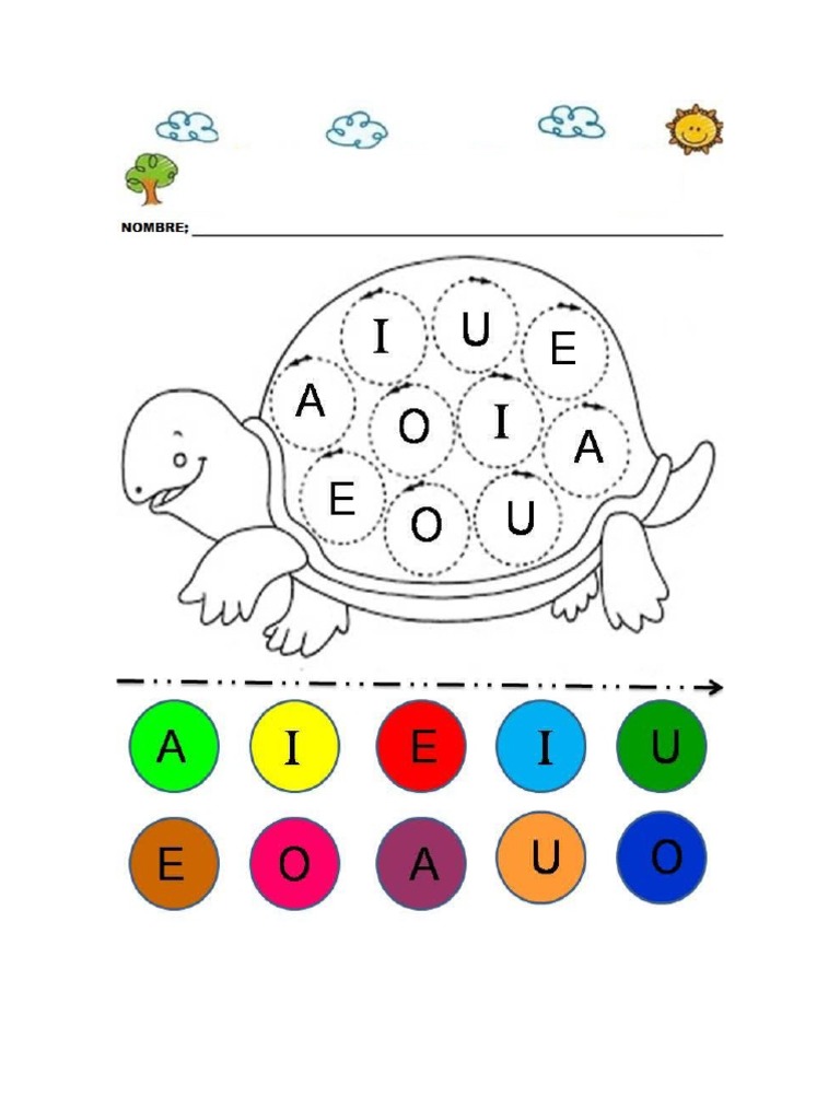 Vocales y Numeros Fichas Dulce | PDF