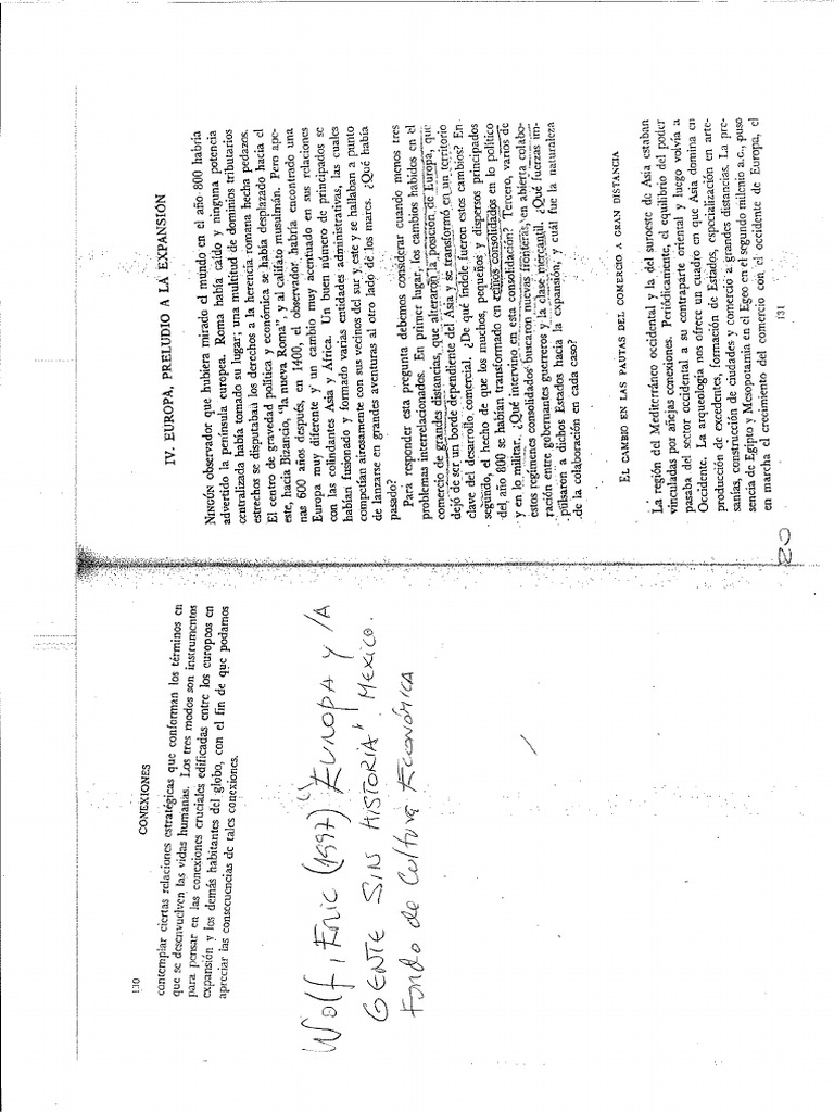 Eric Wolf, Europa Preludio A La Expansion | PDF