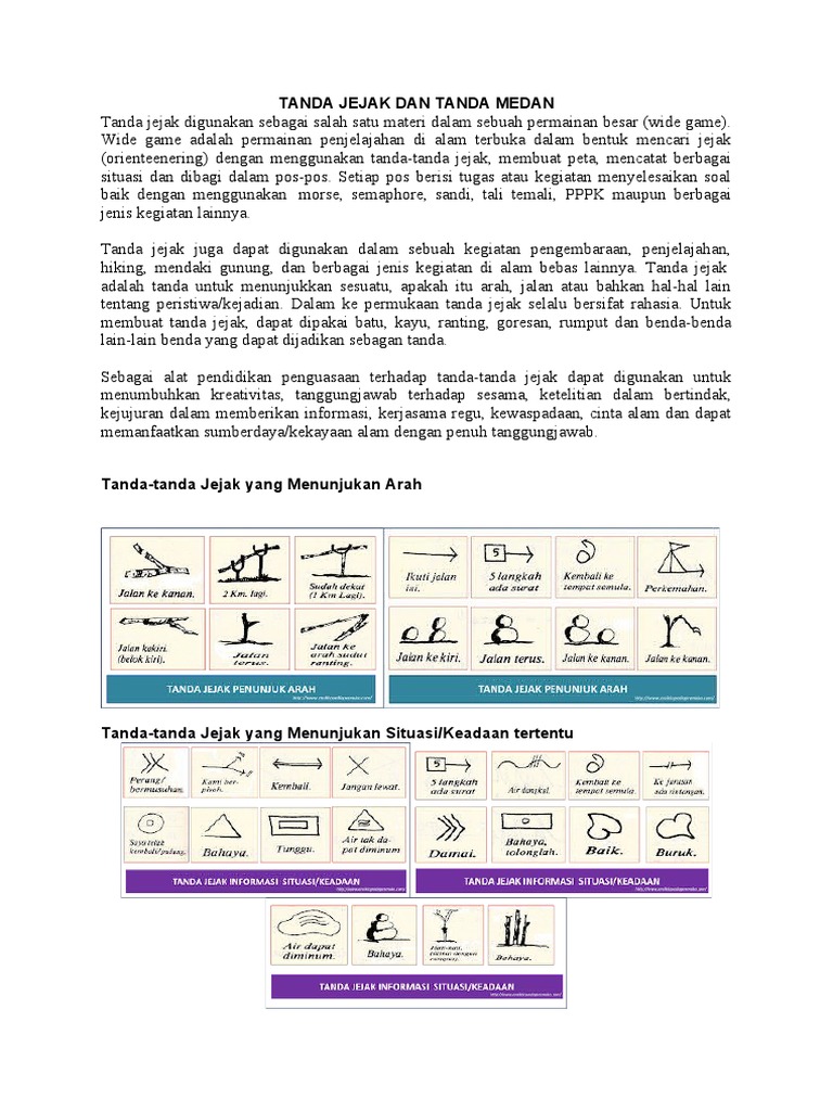 Tanda Jejak Dan Tanda Medan | PDF