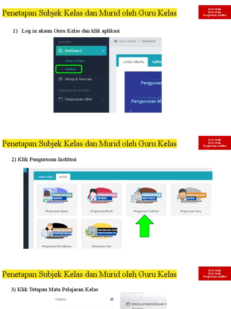 Idme (Pendaftaran Guru Kelas) | PDF