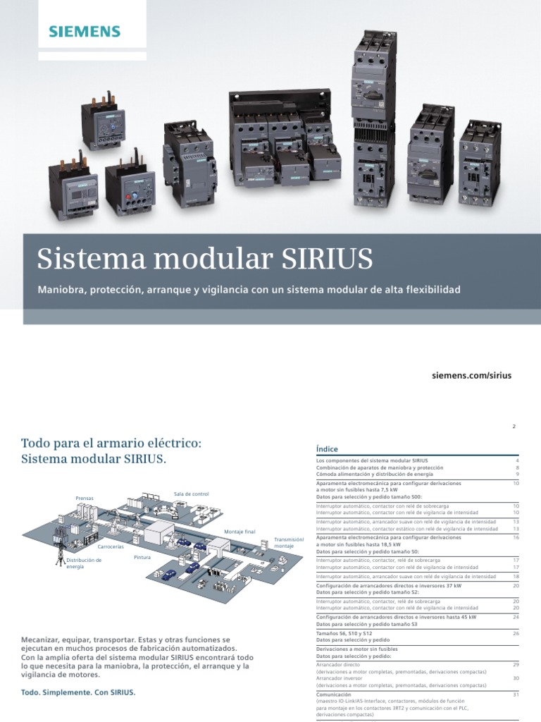 Sirius | PDF | Relé | Corriente eléctrica