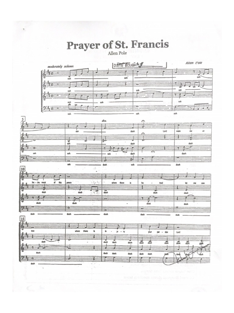 Prayer of St. Francis | PDF