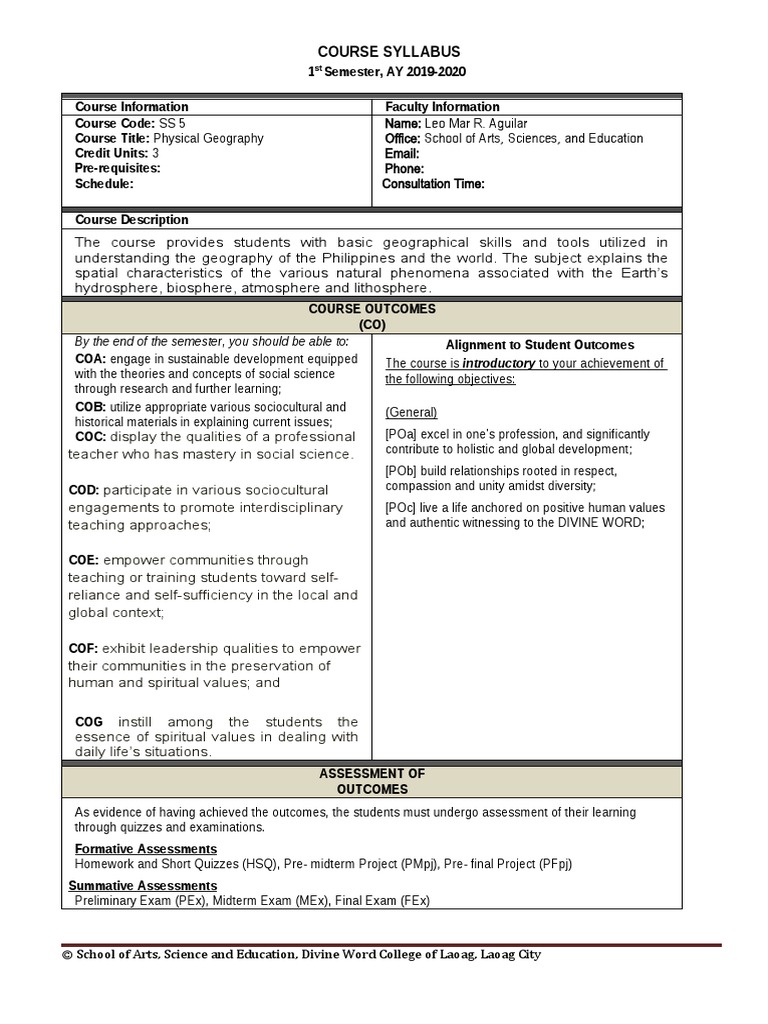 SS 5 Physical Geography | PDF | Educational Assessment | Geography