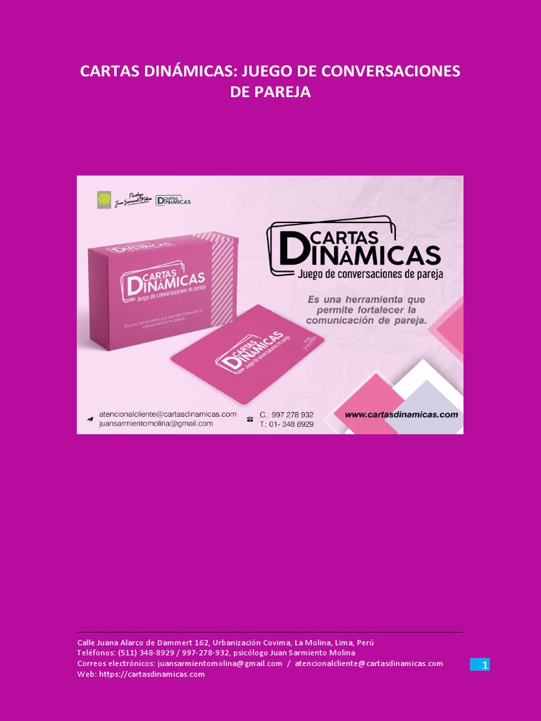 Juego de Conversaciones para Parejas | PDF | Ciencia cognitiva | Sicología