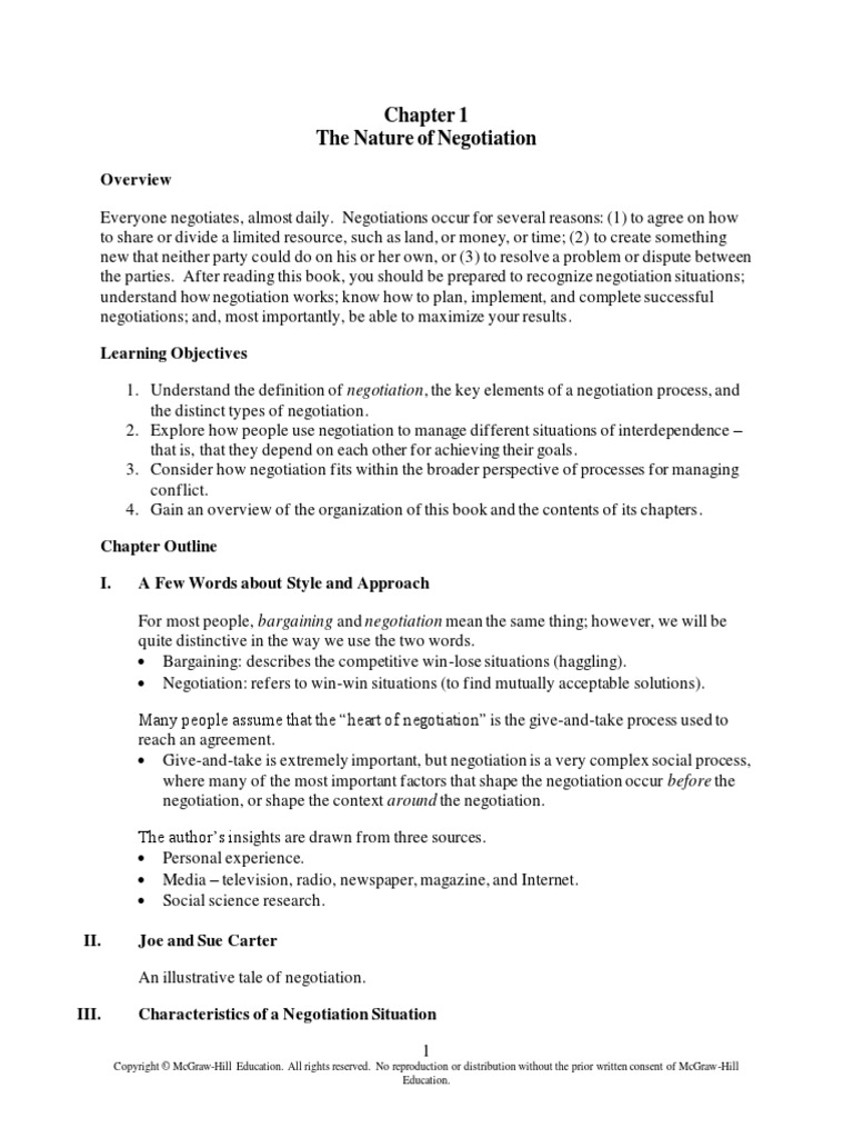 Im Chapter 01 7e Lewicki Eon | PDF | Negotiation | Bargaining