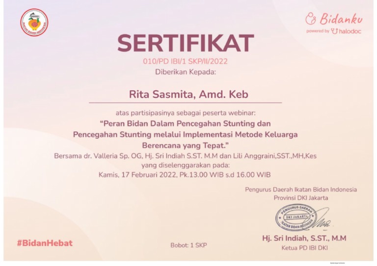 Rita Sasmita, Amd. Keb-1 | PDF