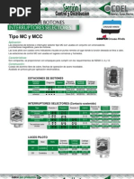 Datasheet Botoneras | PDF | Diodo emisor de luz | Verde