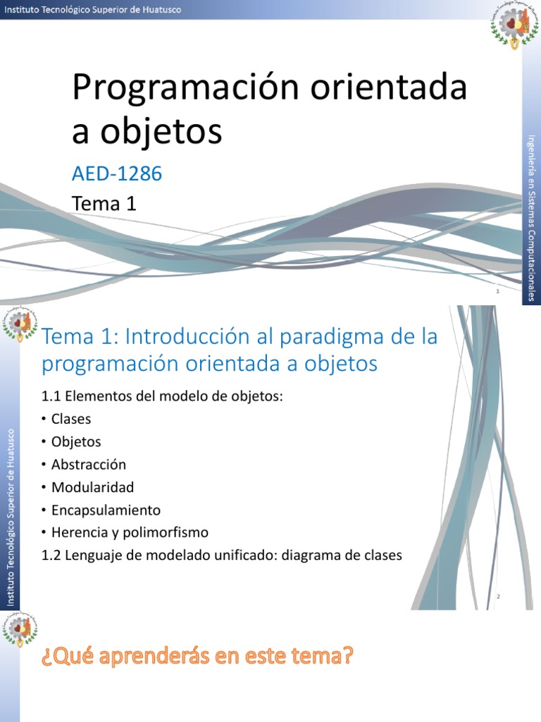 Tema 1 Introducción Al Paradigma de La Programación Orientado A Objetos | PDF | Objeto ...