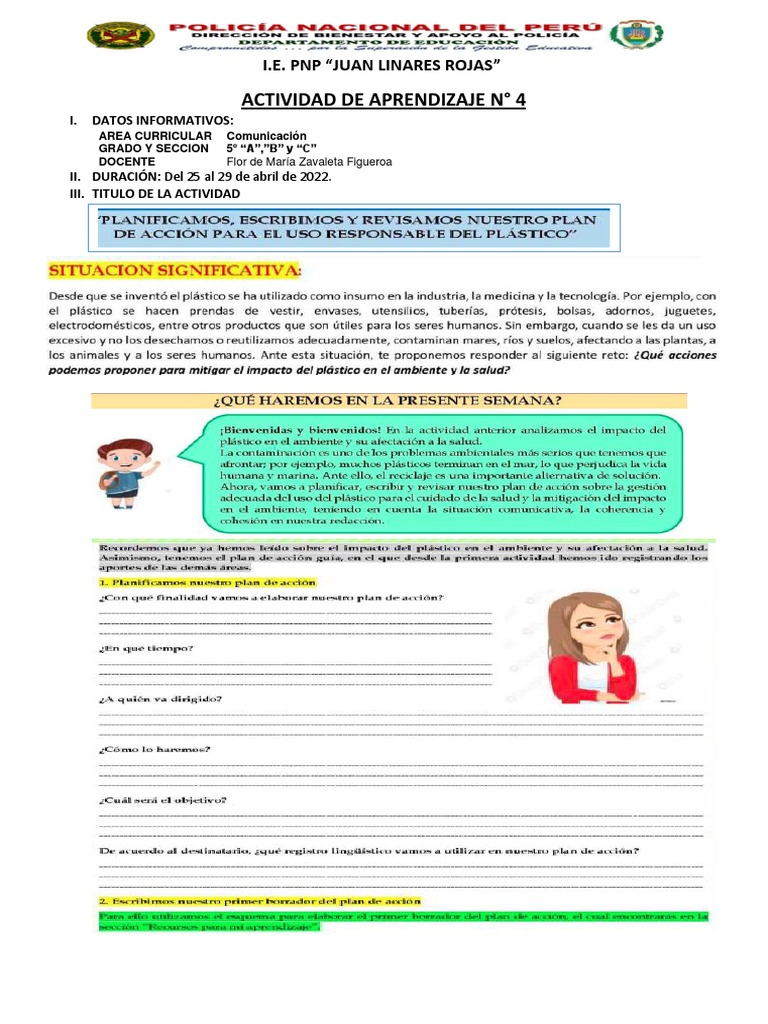 5to Actv.4 Proyect.1 Comunicación - JLR-2022 | PDF